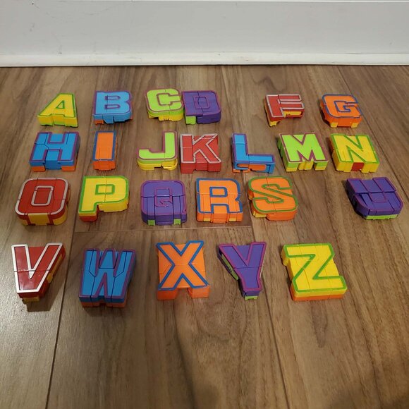 Lakeshore | Toys | Alphabots Transformable Alphabet Robots Letter Set ...